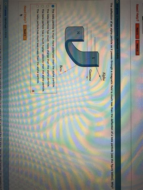 Solved The Deflection Of An Alpha Particle As It Passes