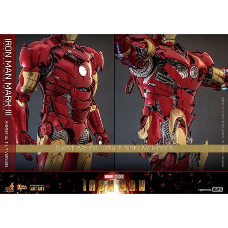 Movie Masterpiece Diecast Iron Man Mark 3 Armor Suit Up Version Figure