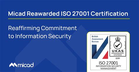 Iso27001 Cybersecurity Informationsecurity Dataprotection… Micad