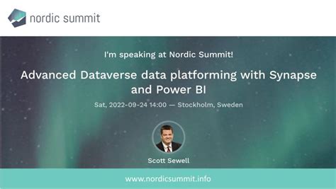 Nordic Summit On Linkedin Azuresynapse Dataverse Nordicsummit