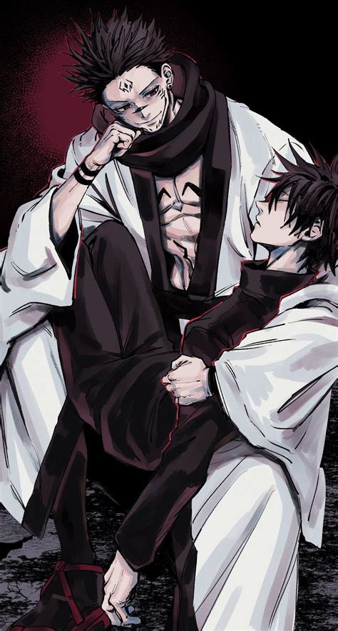 Fushiguro Megumi And Ryoumen Sukuna Jujutsu Kaisen Drawn By Kmg4858