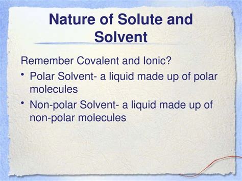 Factors That Affect Solubility Of Substancesppt
