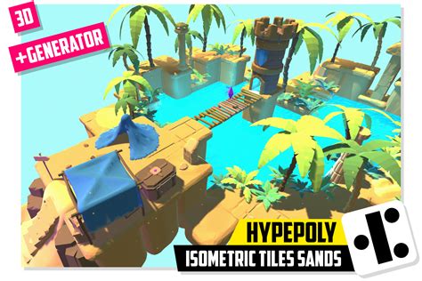 Hypepoly Isometric Tiles Sands 3d Environments Unity Asset Store