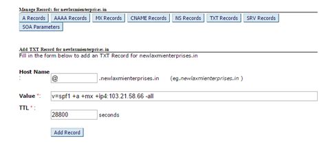 How To Add Spf Record In Your Domain