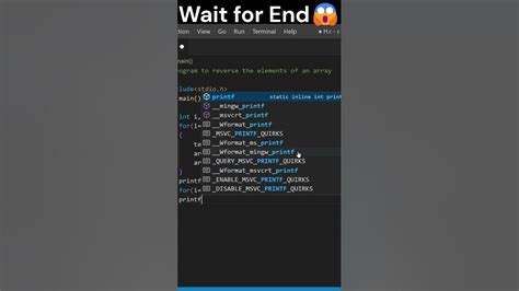 Shorts A Program Reverse The Elements An Array Shorts Viral Coding Programming Youtube