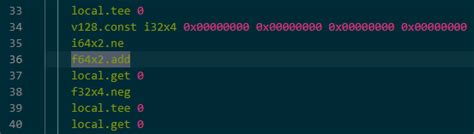 Bug The Implementation Of Instruction F64x2 Add May Have Bugs