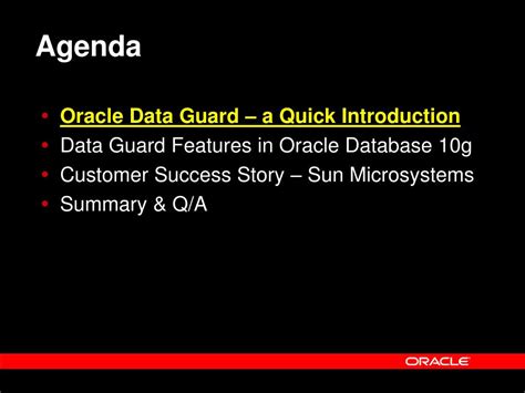 Ppt Oracle Data Guard Maximum Data Protection At Minimum Cost Powerpoint Presentation Id