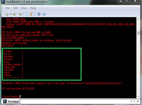 Sql Injection Dengan Bantuan Sqlmap