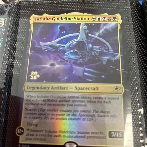 Mtg Edge Of Eternities Foil Infinite Guideline Station Promo £5 43
