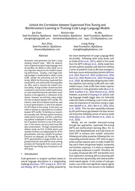 Pdf Unlock The Correlation Between Supervised Fine Tuning And