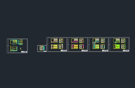 EDI装置接管图详图分解图及机架图 AutoCAD 2010 模型图纸下载 懒石网