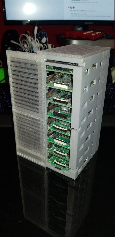 3d Printed Raspberry Pi Cluster Case