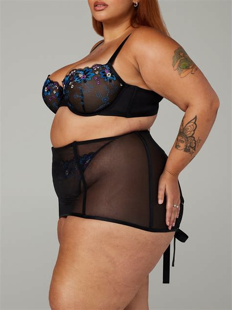 Wallflower Lace Up Skirt In Black Savage X Fenty