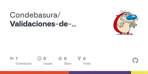 GitHub Condebasura Validaciones De Formularios