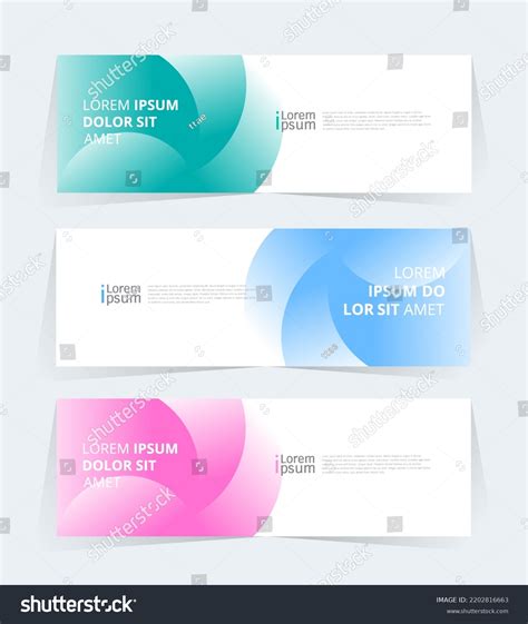 Geometric Banner Design Vector Presentation Template Stock Vector Royalty Free 2202816663