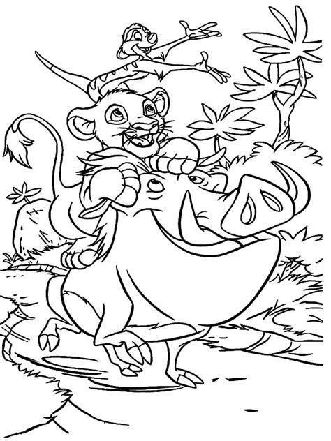 Розмальовки Король Лев