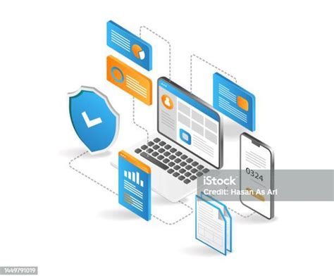 플랫 아이소메트릭 3d 그림으로 웹 애플리케이션 보안 극대화 0명에 대한 스톡 벡터 아트 및 기타 이미지 0명 개념