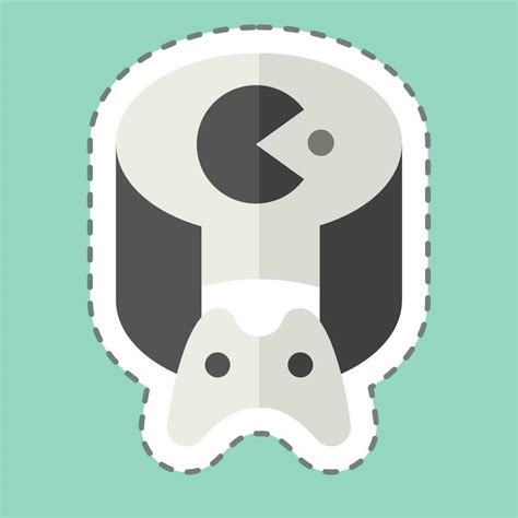 Sticker Line Cut Vr Game Related To 3d Visualization Symbol Simple Design Editable Simple