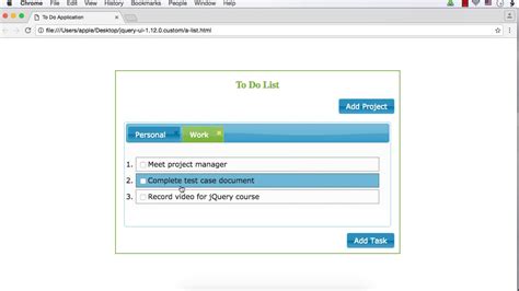 Jquery Ui Project To Do List Application Part 5 Youtube