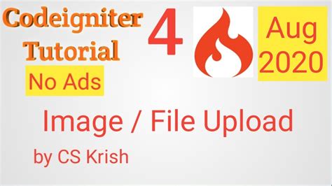 File Upload In Codeigniter 4 Youtube