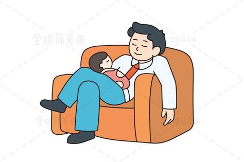 简笔画爸爸和婴儿的图片怎么画（精选12张）简笔画图片大全