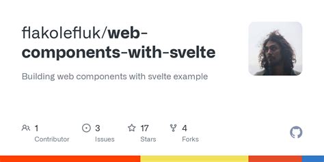 GitHub Flakolefluk Web Components With Svelte Building Web