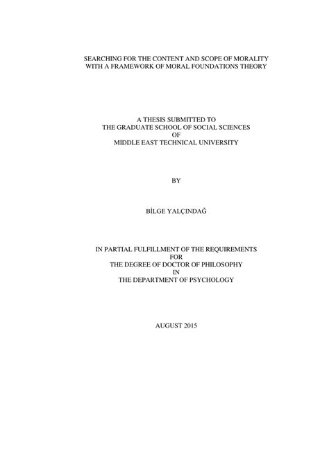 Pdf Searching For The Content And Scope Of Morality With A Framework Of Moral Foundations Theory
