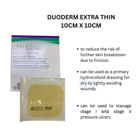 Duoderm Extra Thin I 10cm X 10cm I Sterile I Ready Stock Shopee Malaysia
