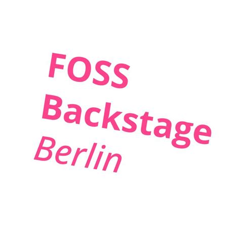Foss Backstage On Linkedin Foss Backstage 2024