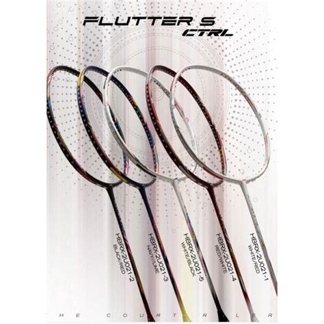 badminton hundred flutter s ctrl racket made in japan shopee malaysia