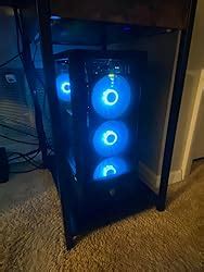 Amazon Com Msi Mag Forge R Premium Mid Tower Gaming Pc Case Tempered Glass Side Panel