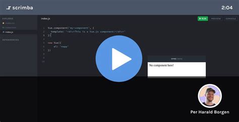 Intro To Vuejs Components Scrimba Screencast Rlearnjavascript