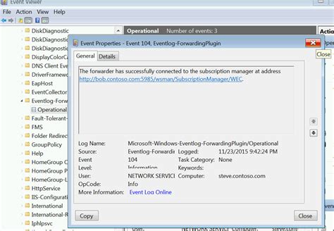 Windows 2016 Event Log Collector Configuration Modelfasr