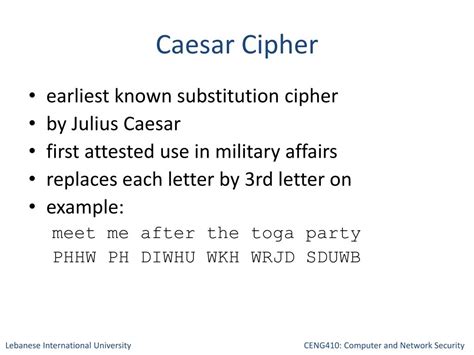 Ppt Cryptography Classical Ciphers Powerpoint Presentation Free