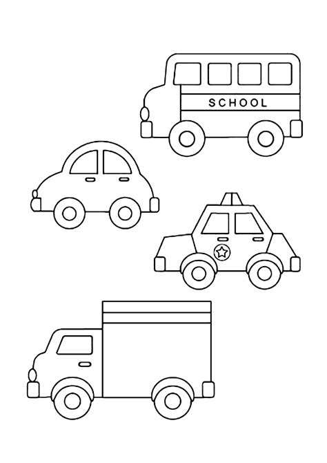 Veiculos Variados Para Colorir Imprimir Desenhos