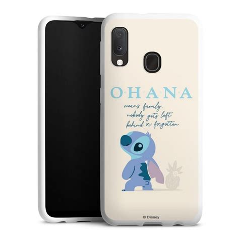 Deindesign Handyhülle Ohana Stitch Samsung Galaxy A20e Hülle Lilo