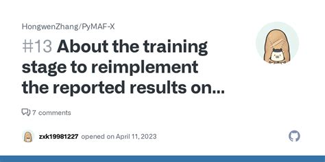 about the training stage to reimplement the reported results on 3dpw