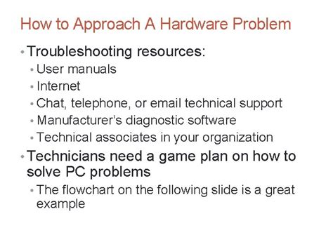 CHAPTER Troubleshooting Hardware Problems Objectives Learn How