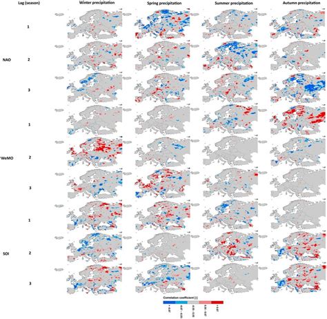 Lagged Bivariate Correlation Of Daily E Obs Extreme Precipitation