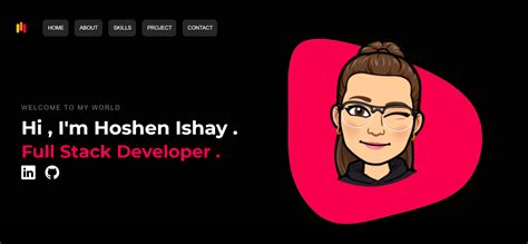 Github Hoshenishay Portfolio React My Portfolio