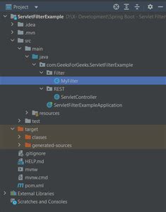 Spring Boot Servlet Filter Geeksforgeeks