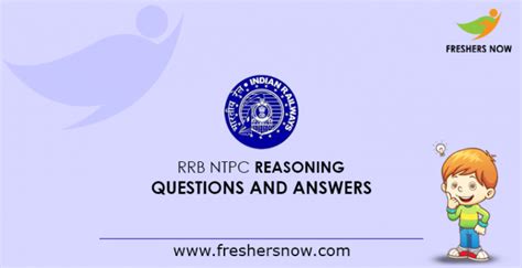 rrb ntpc reasoning questions and answers pdf with solutions