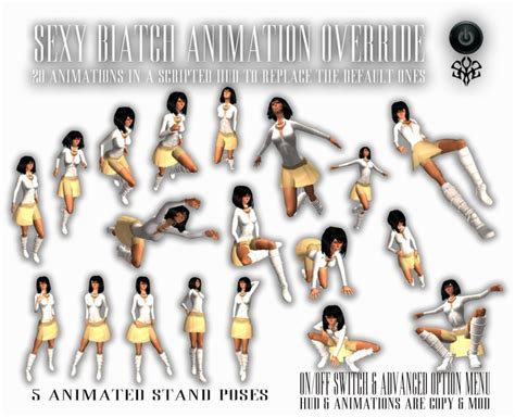 Second Life Marketplace Zip Sexy Biaatch Ao Animations Override