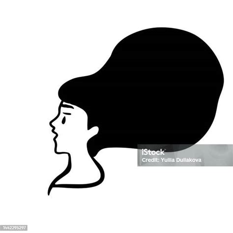 벡터 일러스트레이션 여자의 얼굴이 우고 있다 우는 여자 낙서 정신 건강 문제 슬픔 질병 우울증 우는 소녀 슬픈 여성 얼굴에 눈물 부정적인 감정 실망 슬픔 감정에 대한 스톡