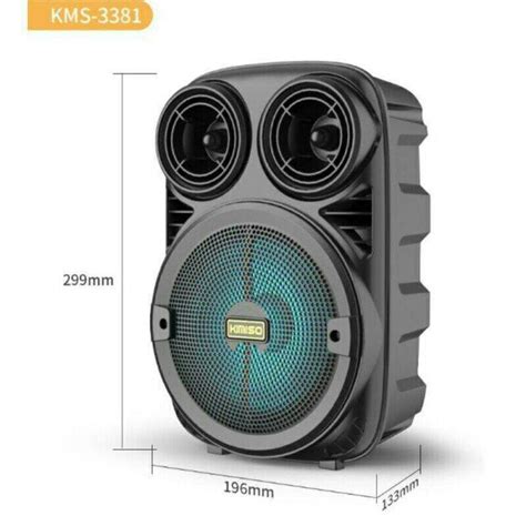 MB Speaker Bluetooth KIMISO KMS 3381 Free Mic Speaker Aktif Kimiso Kms 3381 High Quality