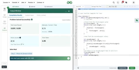 Gfg160 Geeksforgeeks Dsachallenge Problemsolving Codingjourney Abhishek Yadav