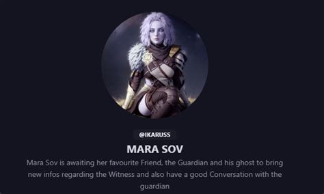 Mara Sov Queen Of The Awoken Now Live With Accurate Lore Rcarterchat
