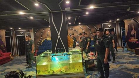 កម្លាំងនគរបាលក្រុងប៉ោយប៉ែតចុះធ្វើការពិនិត្យឆែកឆេ បង្កាប ទីតាំងកន្លែងកំសាន្តមួយកន្លែង ដែលមាន