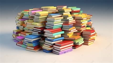 생생하게 쌓인 책들 장난스러운 3d 렌더링 디지털 학교 디지털 교육 디지털 학습 배경 일러스트 및 사진 무료 다운로드 Pngtree