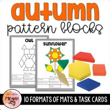 Fall Pattern Blocks By Megan Joy Teachers Pay Teachers